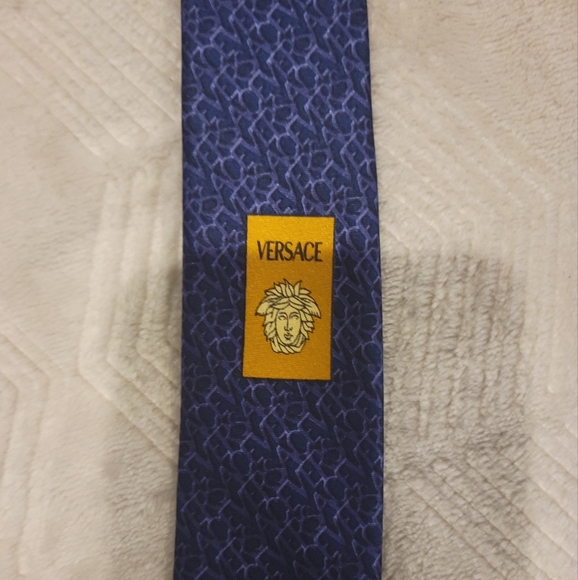 Versace | Accessories | 0 Authentic Silk Versace Logo Neck Tie | Poshmark